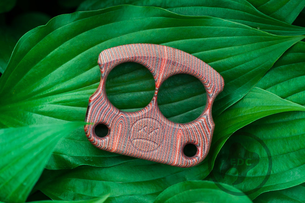 Buy Best 2 Finger Brass Knuckles DFK 01 Micarta Eco Wood Red Online ...