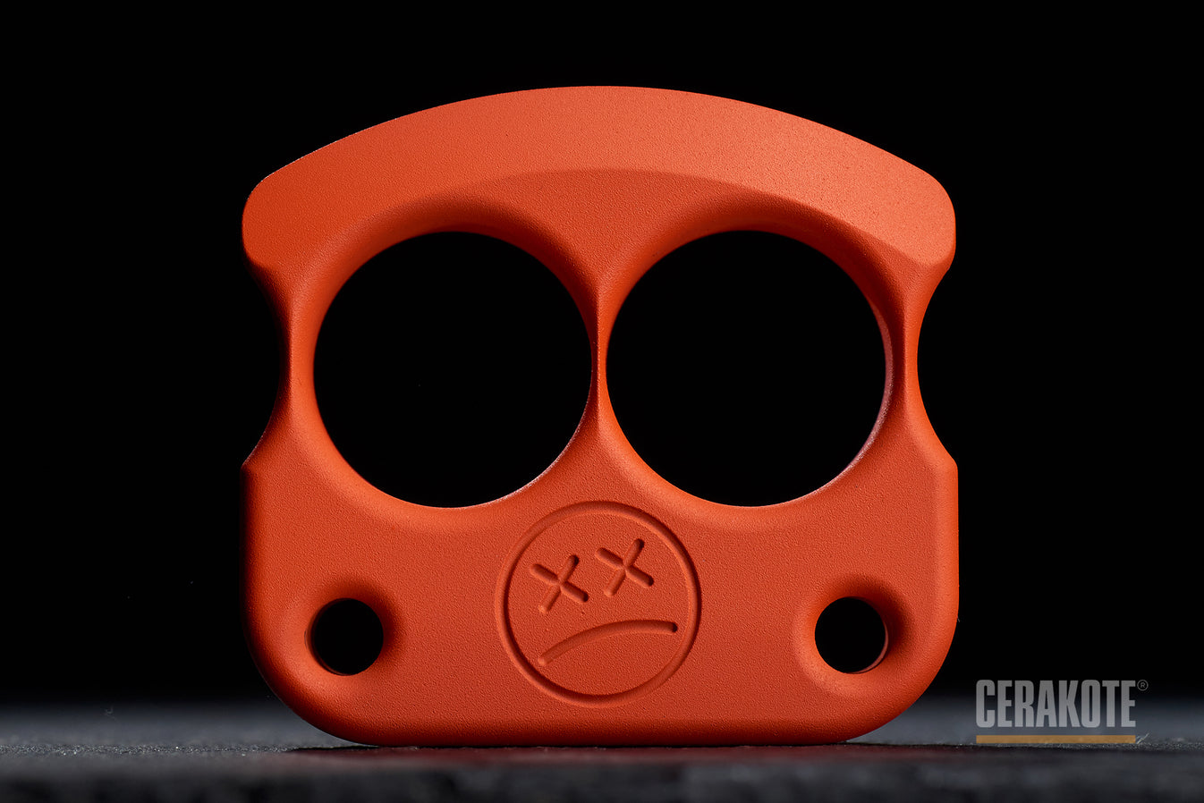 Buy 2 Finger EDC Knuckle Duster DFK 01 Cerakote Coating Hunter Orange ...