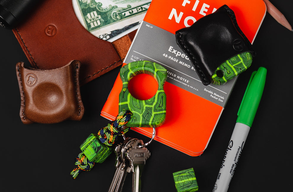 Buy Best Single Brass Knuckles SFK 01 Minecraft Green Micarta in USA ...