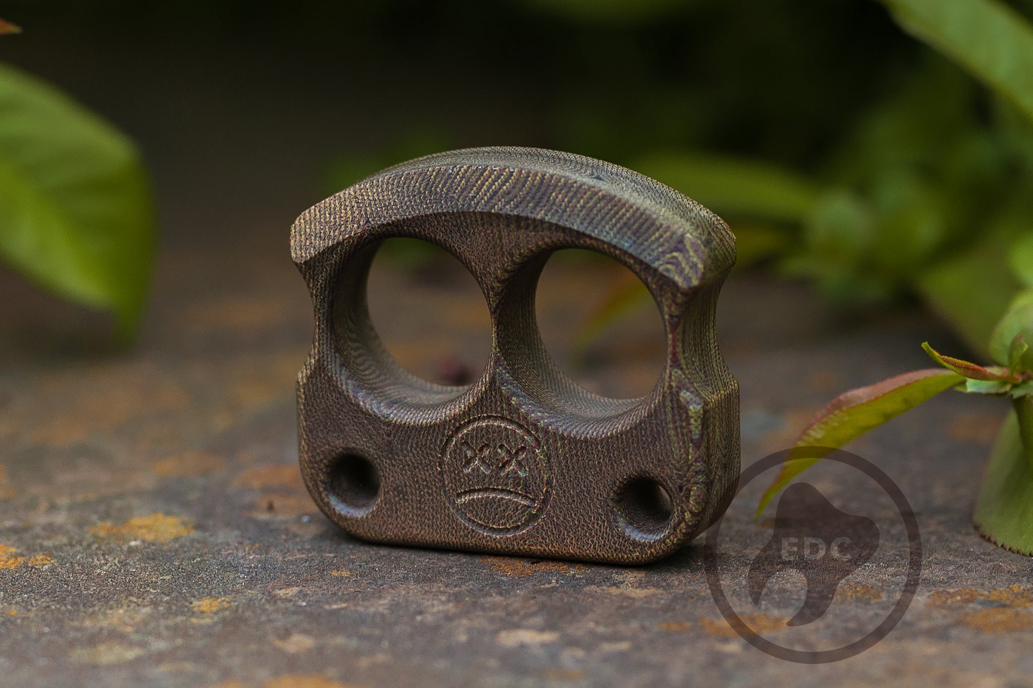 2 Finger Brass Knuckles DFK 01 Micarta Eco Wood – EDCCraft