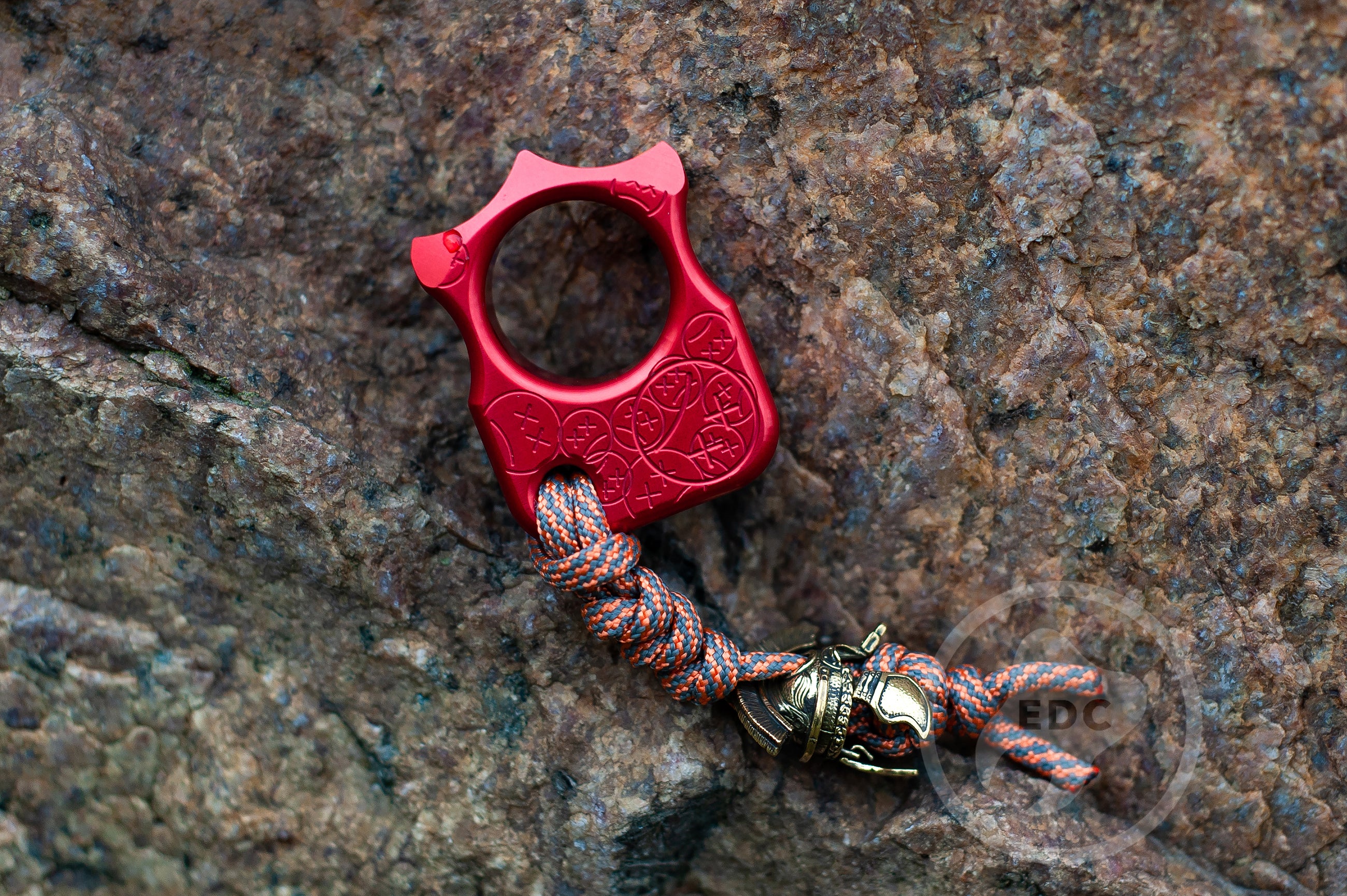 Set of Single Finger Knuckle Duster SFK 03 Stamp Red Anodizing Type 2 ...