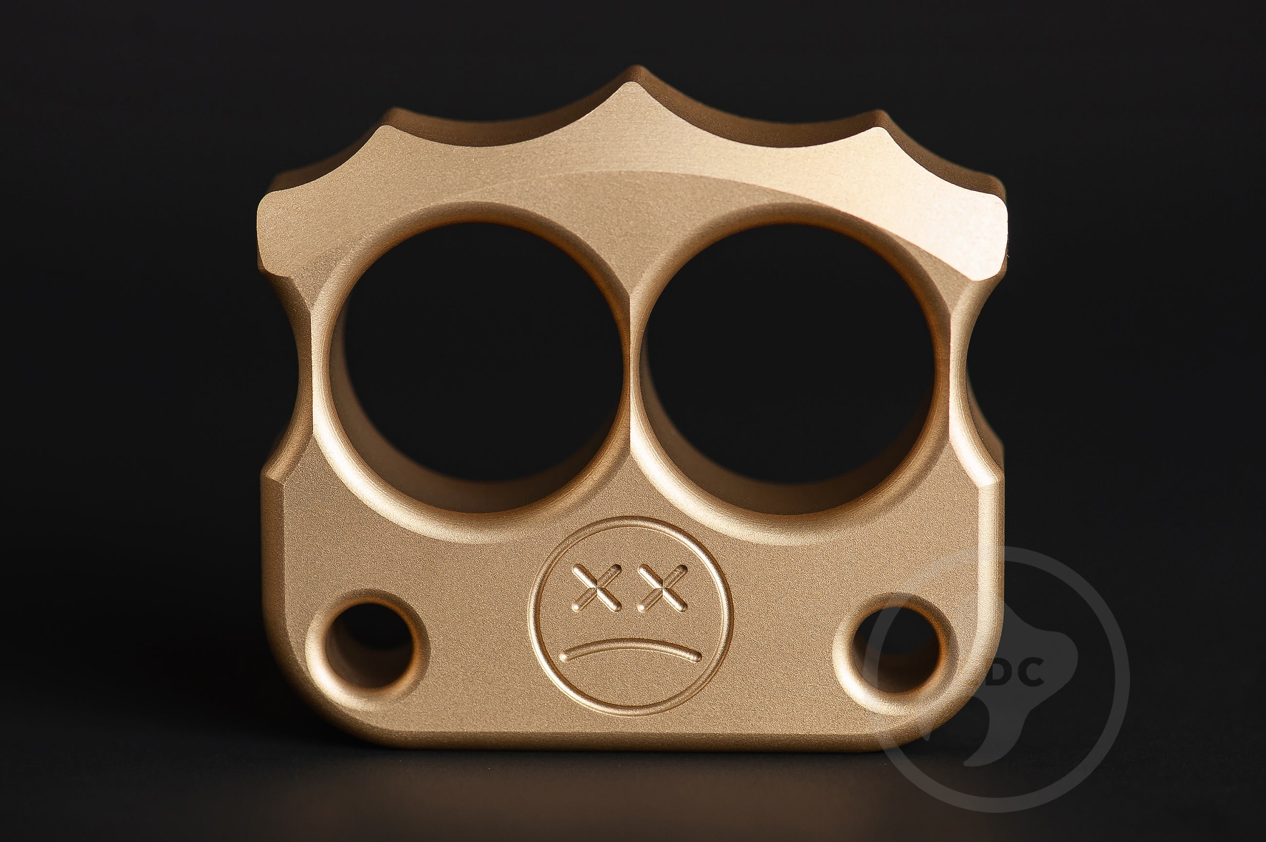 2 Finger Brass Knuckles DFK 03 Sandblasted – EDCCraft