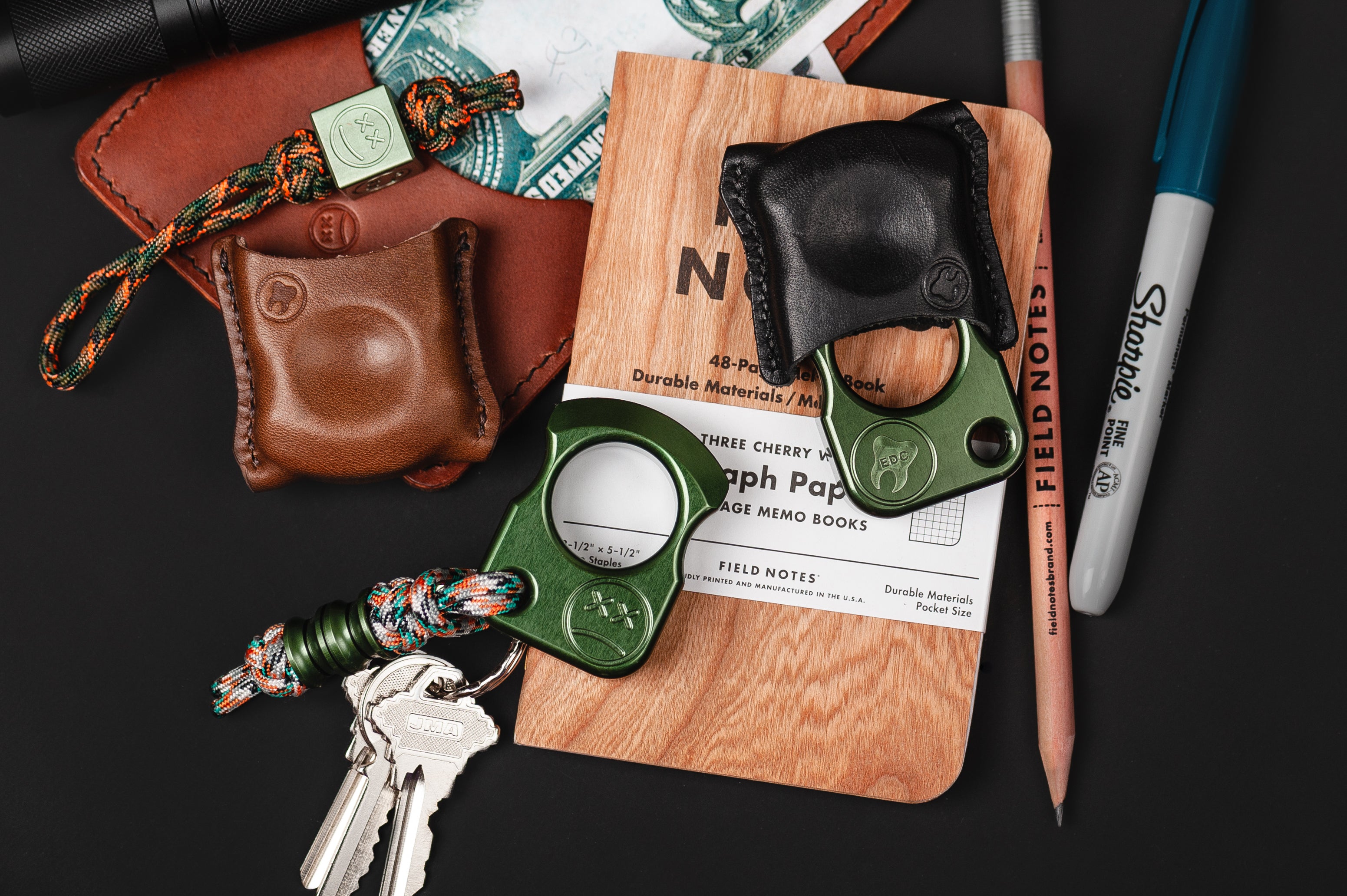 Single Finger EDC Knuck SFK 01 Oliva Anodizing Type 2 – EDCCraft