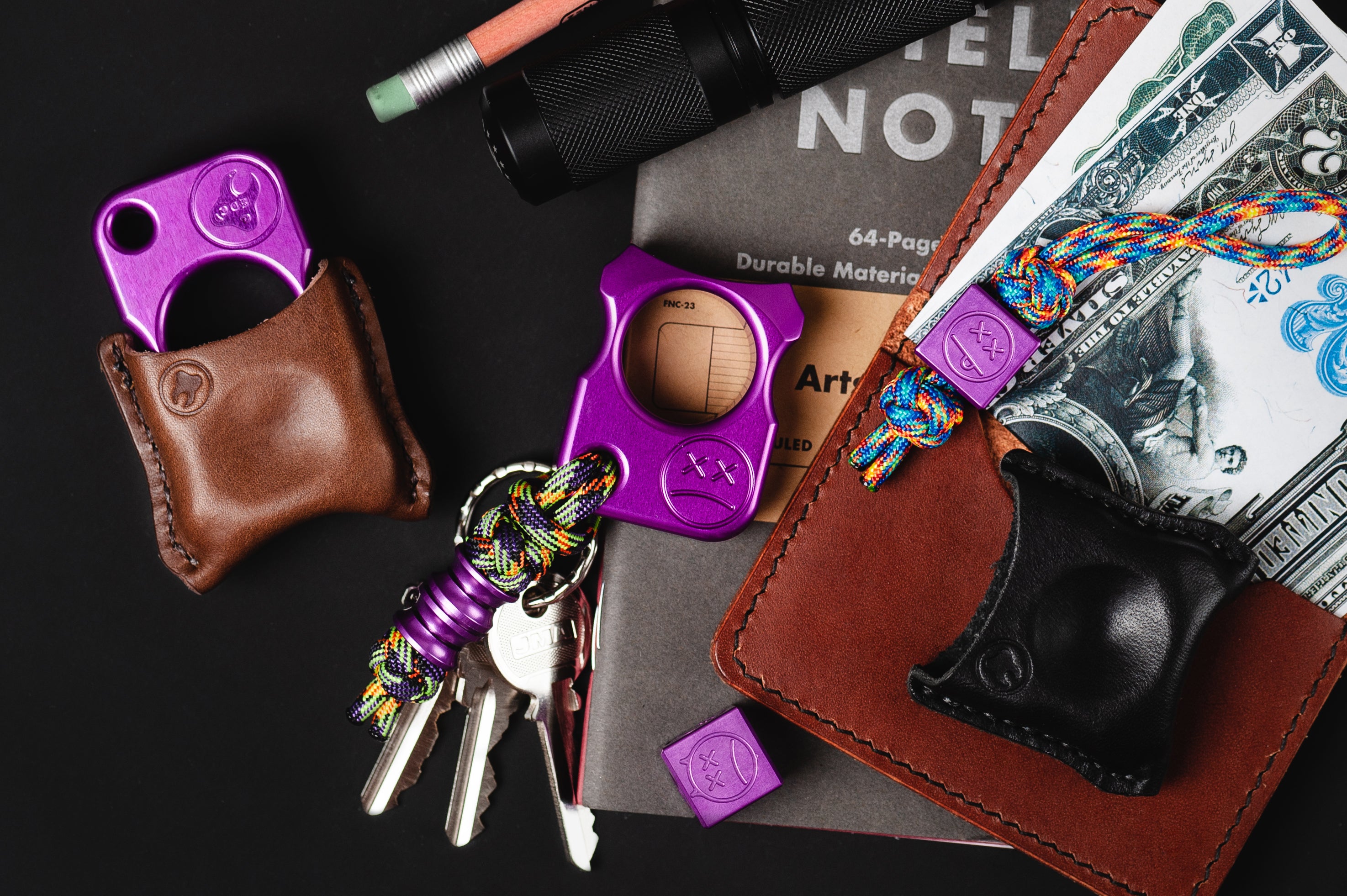 Single EDC Knuck SFK 02 Purple Anodizing Type 2 – EDCCraft